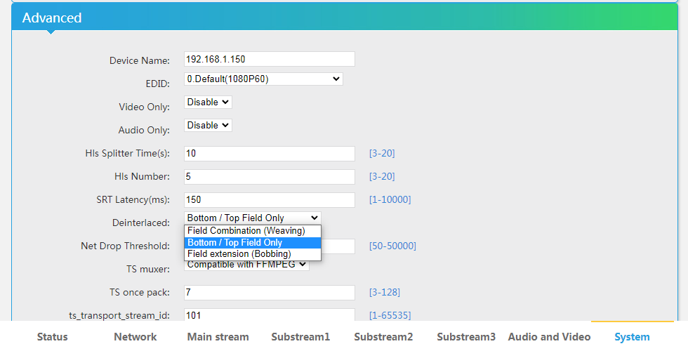 Oupree IP Streaming Encoder with Deinterlacing Functions - News ...