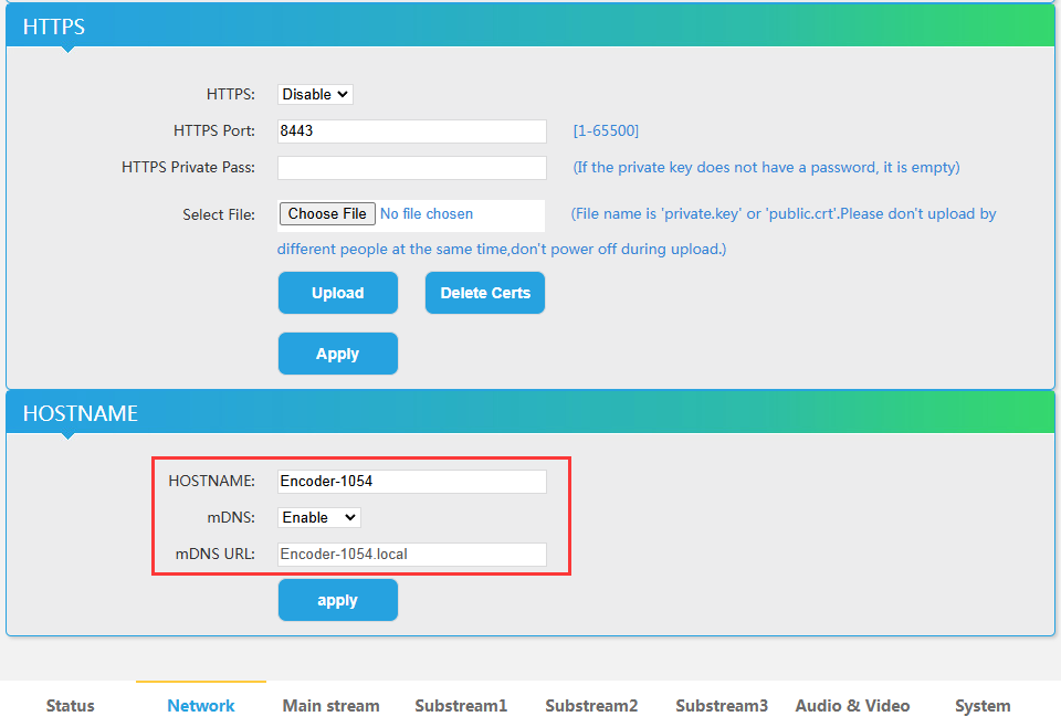 Oupree mDNS Video Encoder - Knowledge Base - Oupree Technology Co., Ltd.